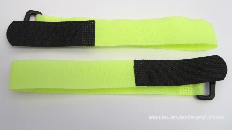 Sangle Velcro Jaune Fluo 20X260mm (x2) - 610026020Y - Dronelec